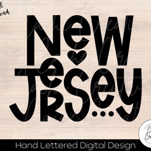 New Jersey Svg, NJ State Svg INSTANT DOWNLOAD Dxf, Svg, Eps, Png, Jpg ...