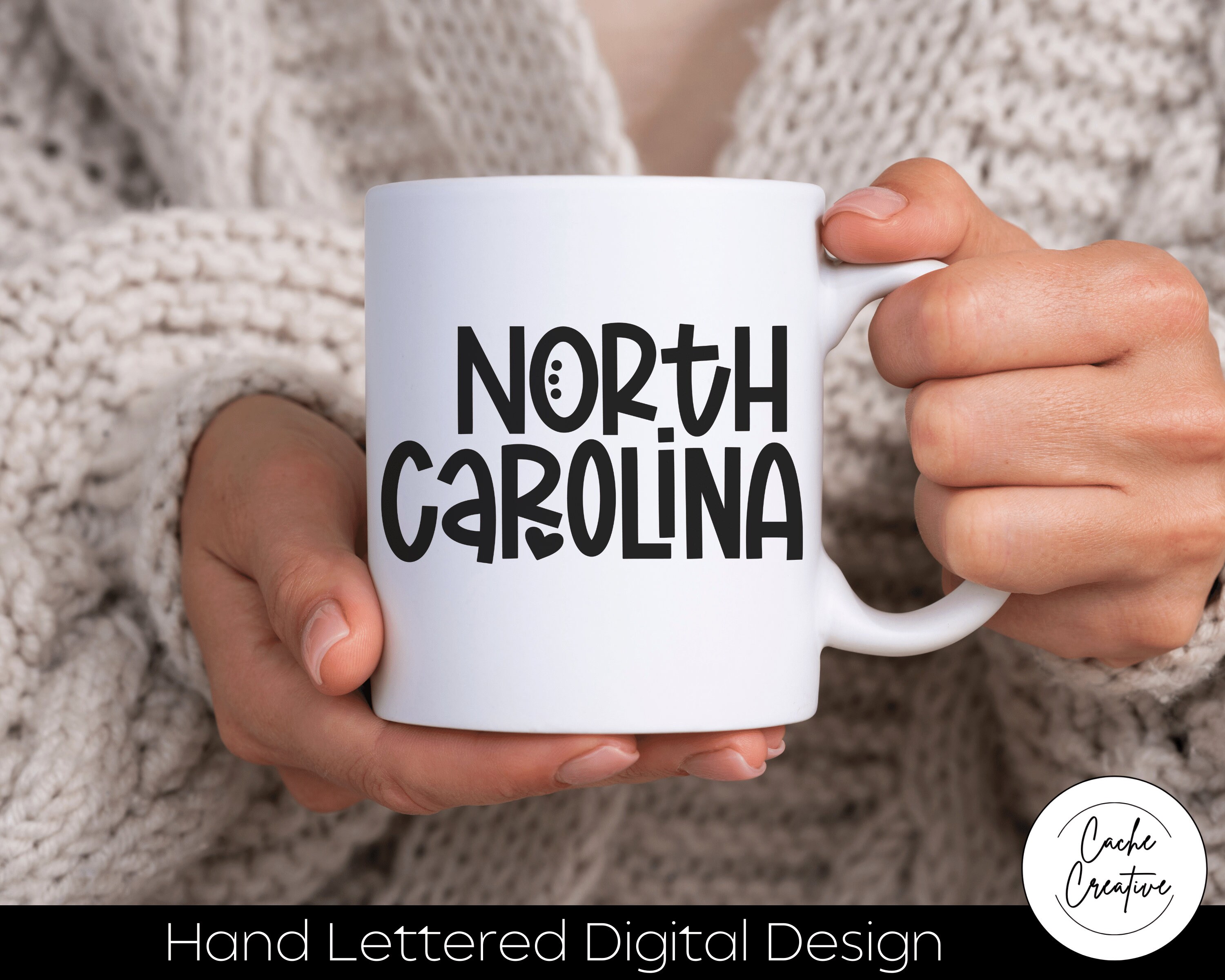 North Carolina SVG: NC State Outline, Cricut Silhouette (digital ...