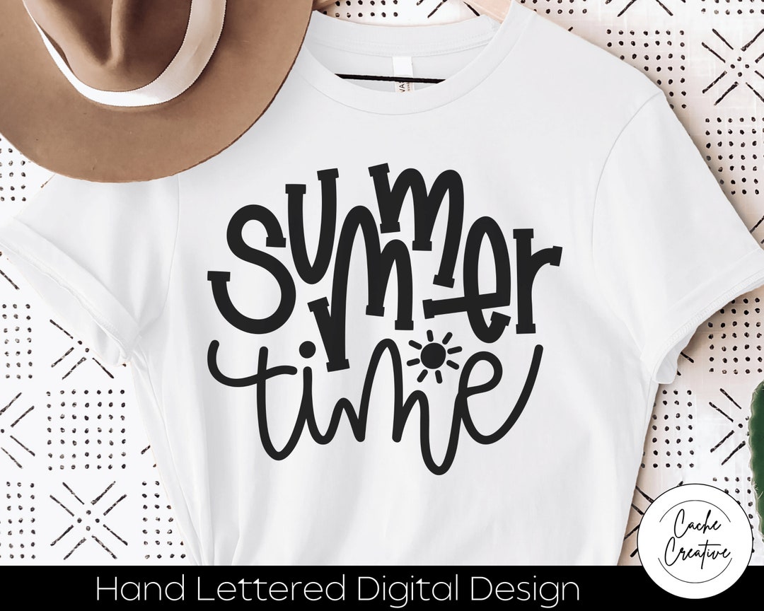 Summer Time SVG INSTANT DOWNLOAD Dxf, Svg, Eps, Png, Jpg, Pdf for Use ...