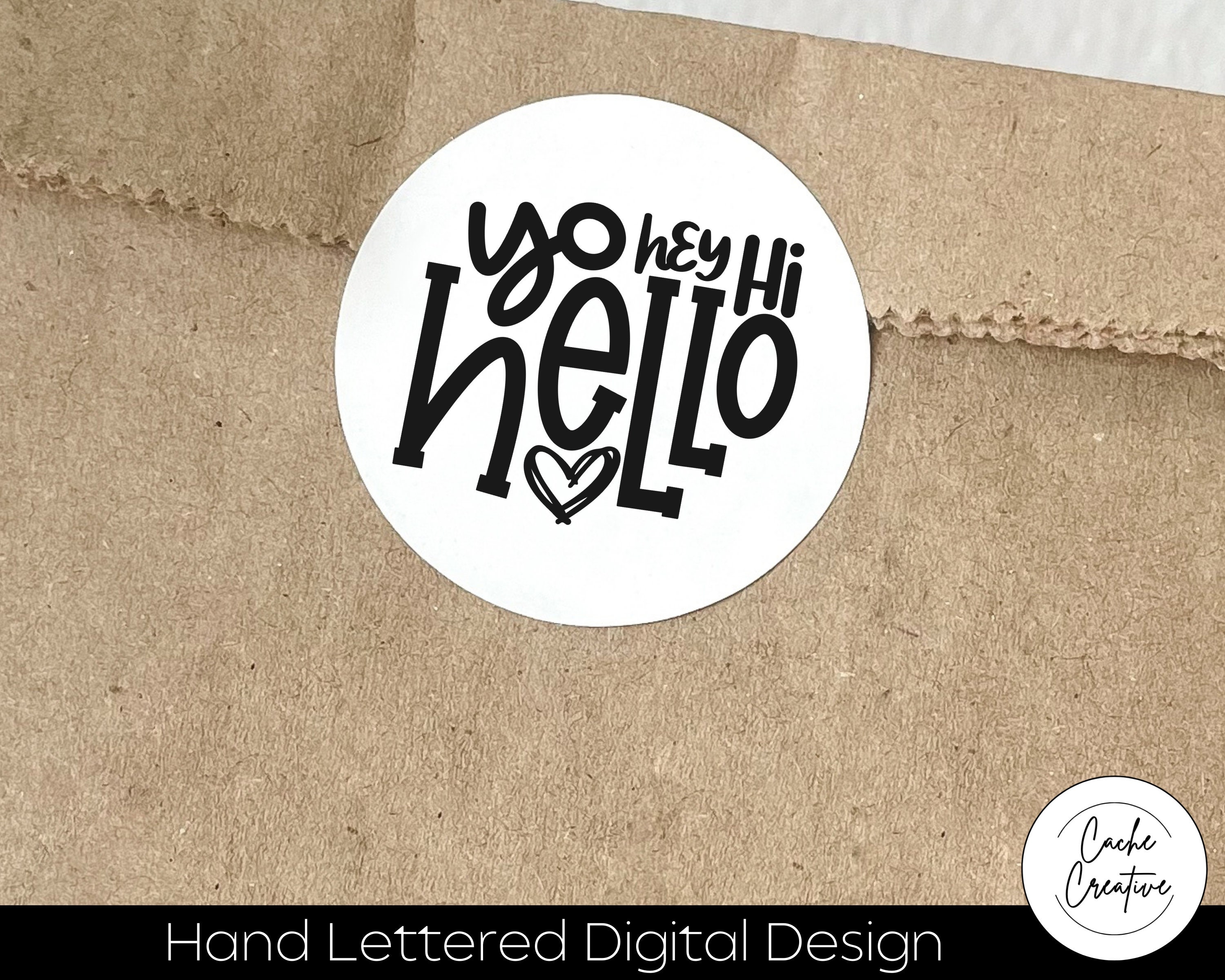 Yo Hey Hi Hello SVG: Welcome Sign Cut File (digital Download) - Etsy