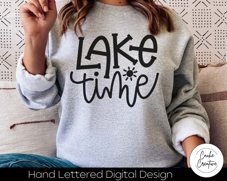 Lake Time SVG INSTANT DOWNLOAD Dxf Svg Eps Png Jpg Pdf - Etsy