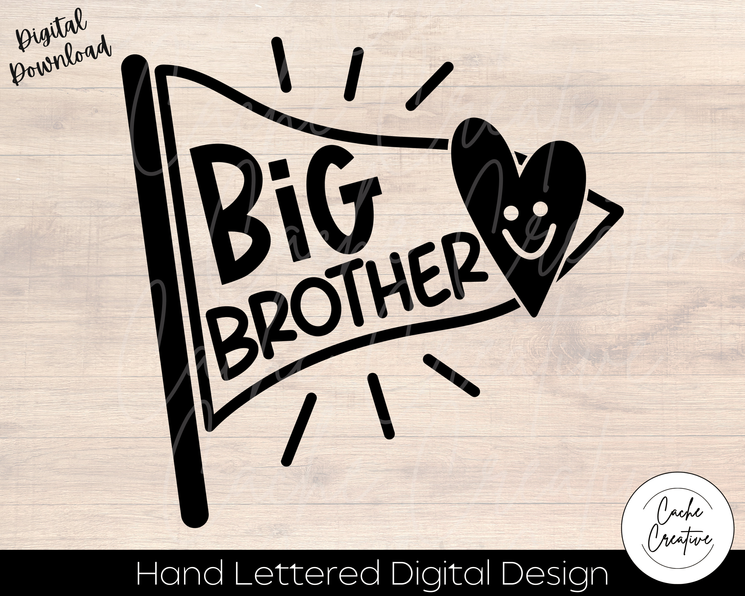 Big Brother SVG INSTANT DOWNLOAD Dxf Svg Eps Png Jpg Pdf - Etsy