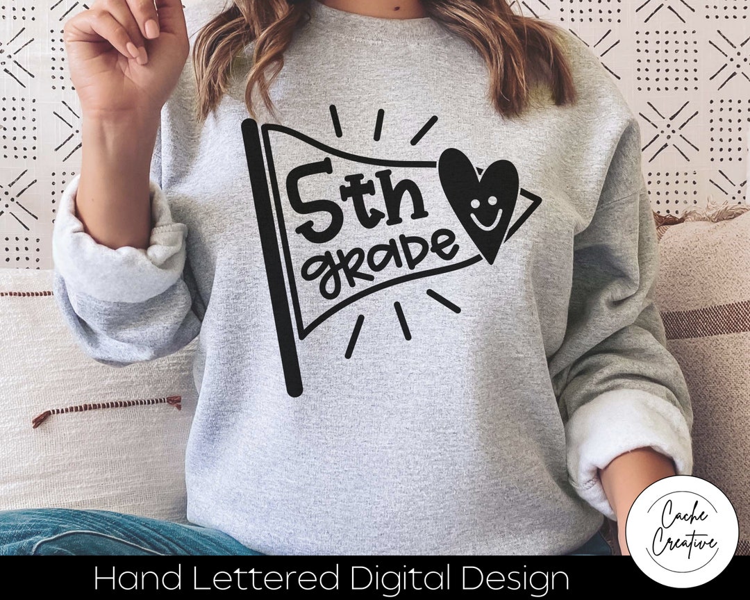 5th Grade I Fifth Grade SVG INSTANT DOWNLOAD Dxf, Svg, Eps, Png, Jpg ...