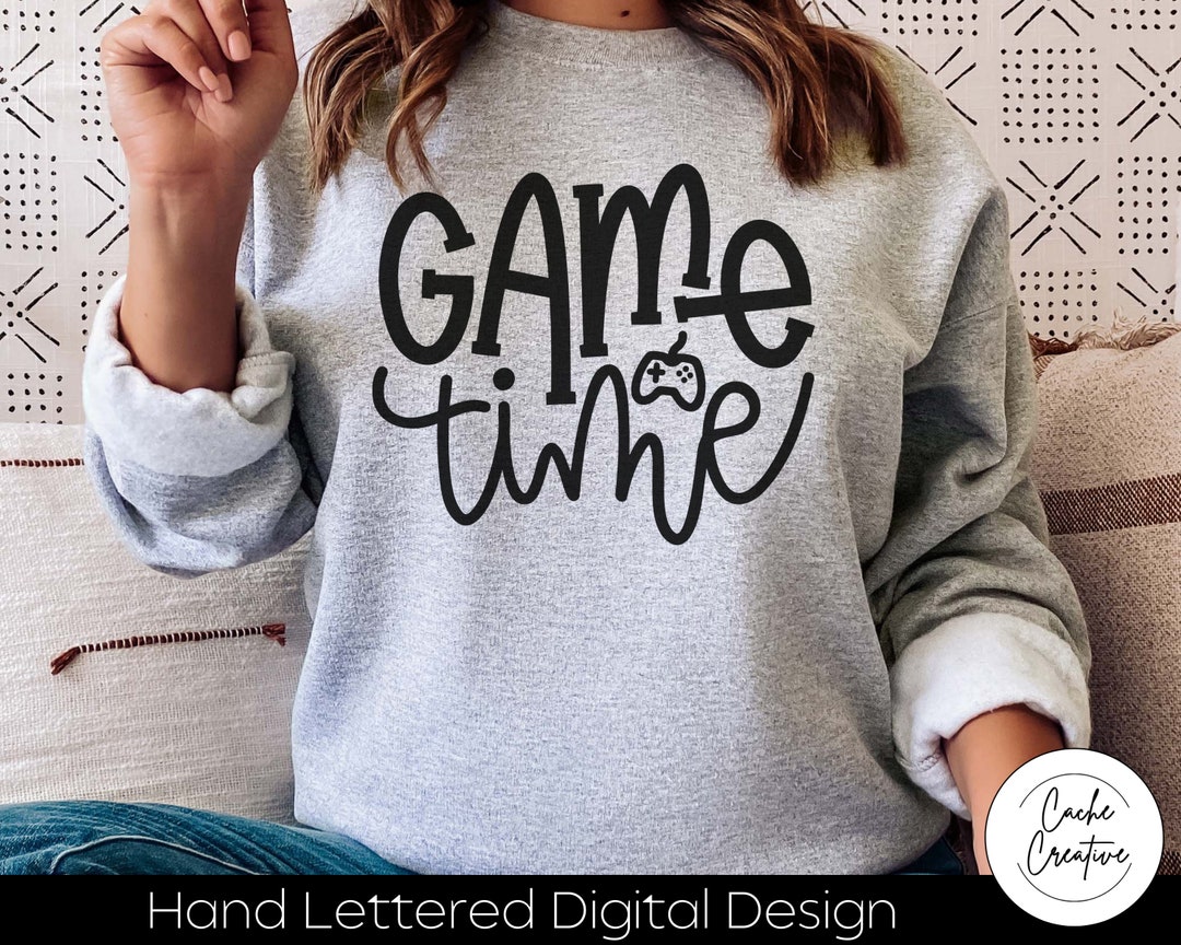 Game Time Video Games SVG: Hand Lettered Cut File (digital Download) - Etsy
