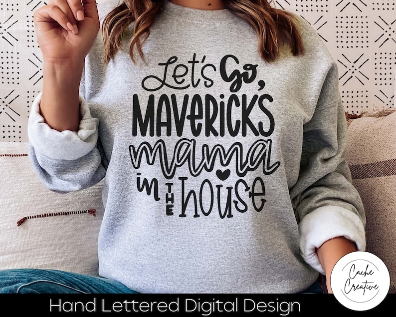 Let's Go Mavericks Mama SVG INSTANT DOWNLOAD Dxf Svg - Etsy