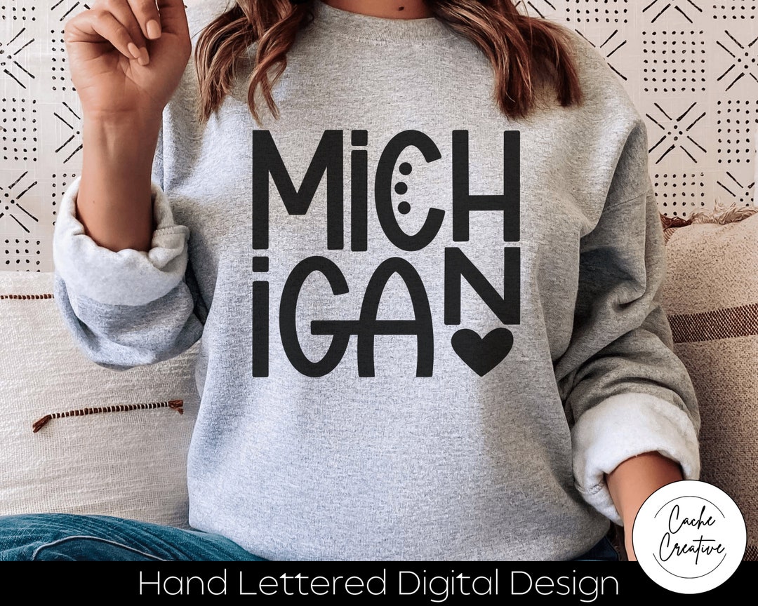 Michigan, MI, Great Lakes State Svg INSTANT DOWNLOAD Dxf, Svg, Eps, Png ...