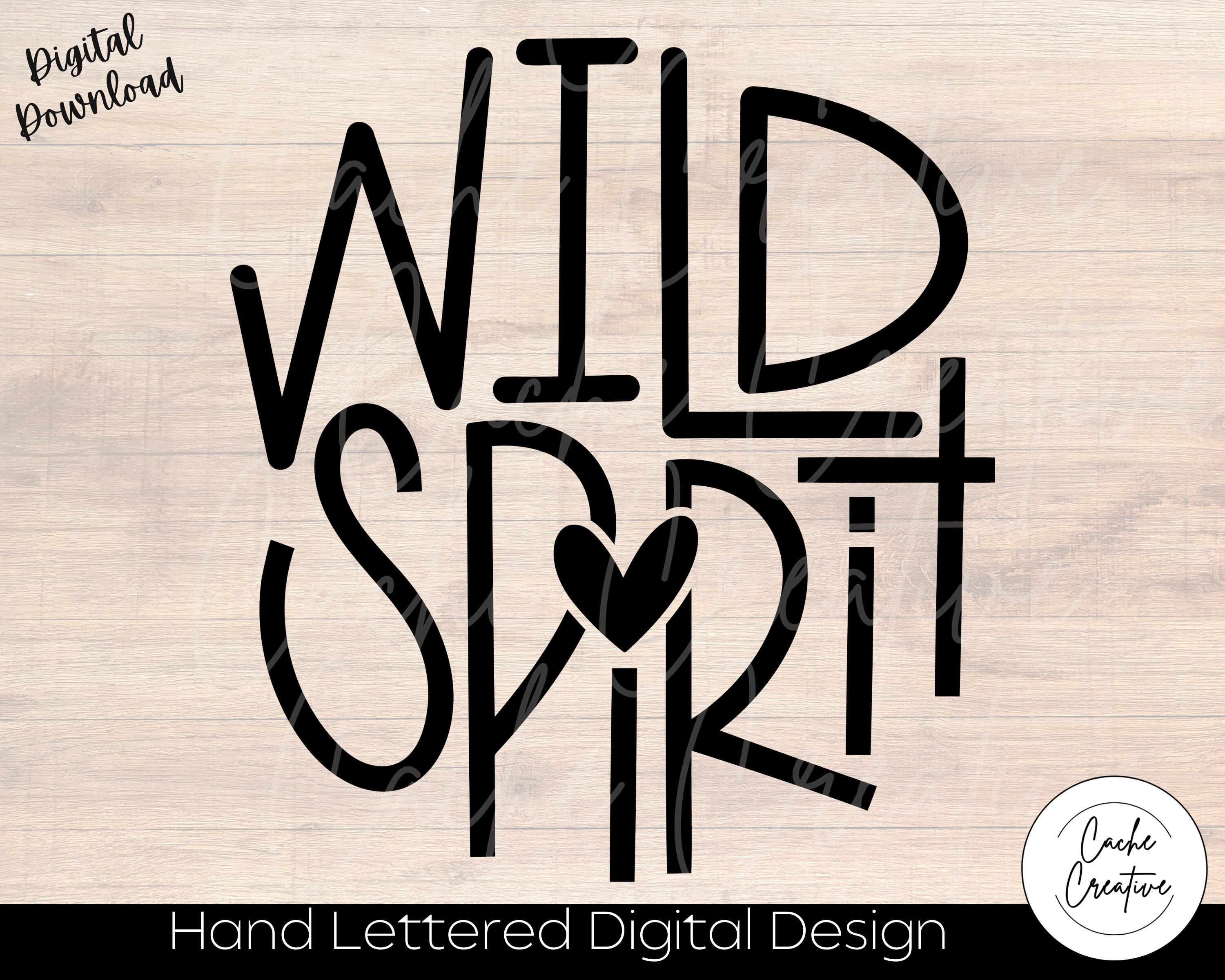 Wild Spirit SVG INSTANT DOWNLOAD Dxf Svg Eps Png Jpg Pdf - Etsy UK