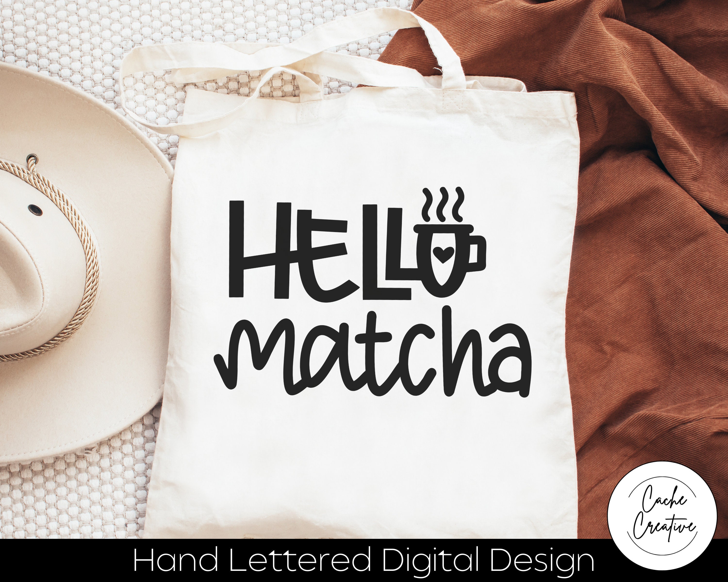 Hello Matcha SVG INSTANT DOWNLOAD Dxf Svg Eps Png Jpg Pdf - Etsy