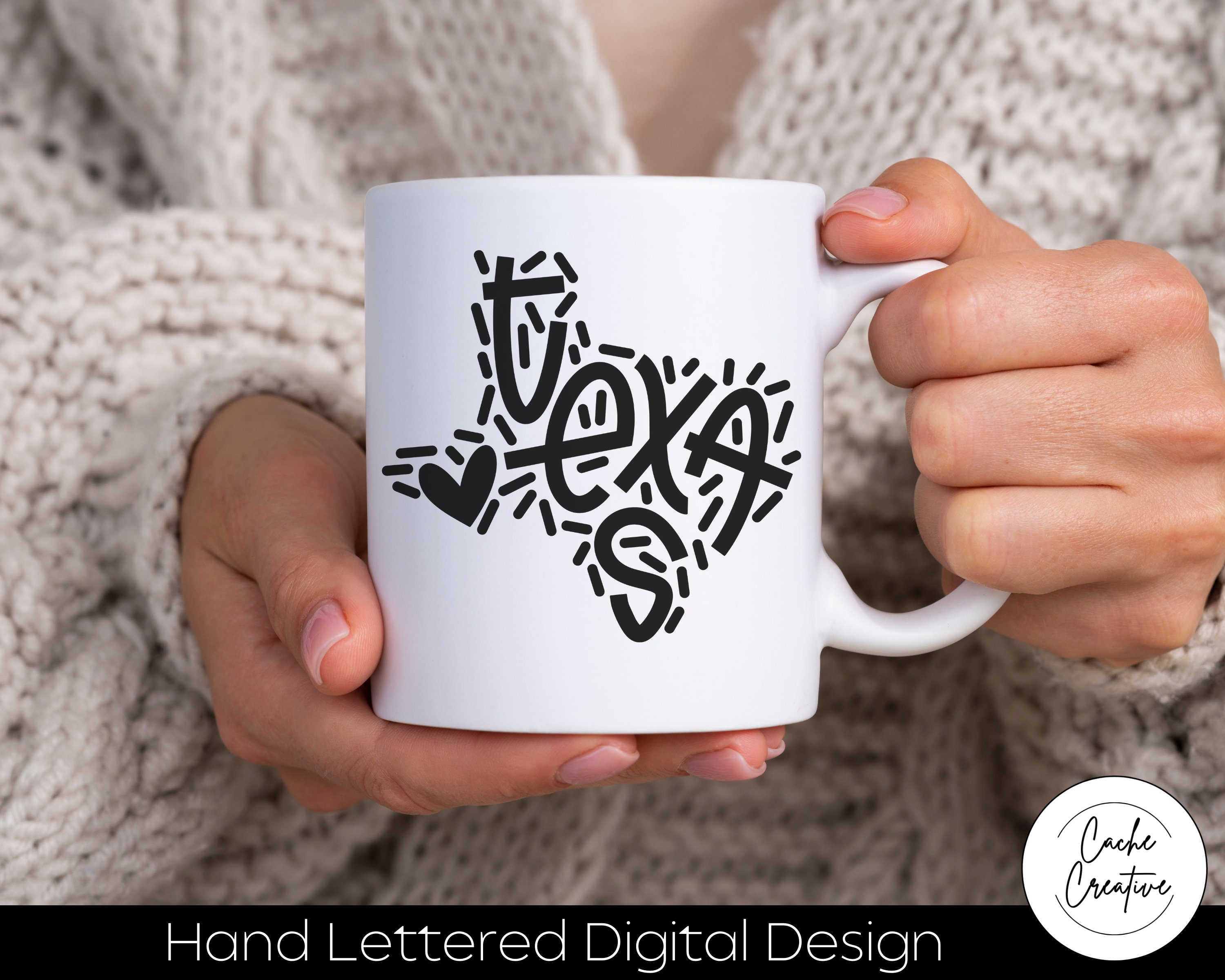 Texas State SVG: Hand Lettered TX Pride (digital Download) - Etsy