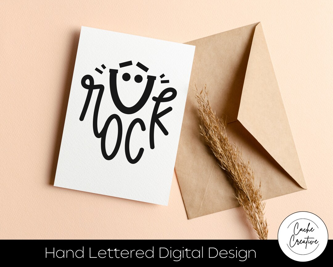 You Rock SVG INSTANT DOWNLOAD Dxf Svg Eps Png Jpg Pdf for - Etsy