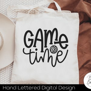 Game Time Volleyball SVG INSTANT DOWNLOAD Dxf, Svg, Eps, Png, Jpg, Pdf ...