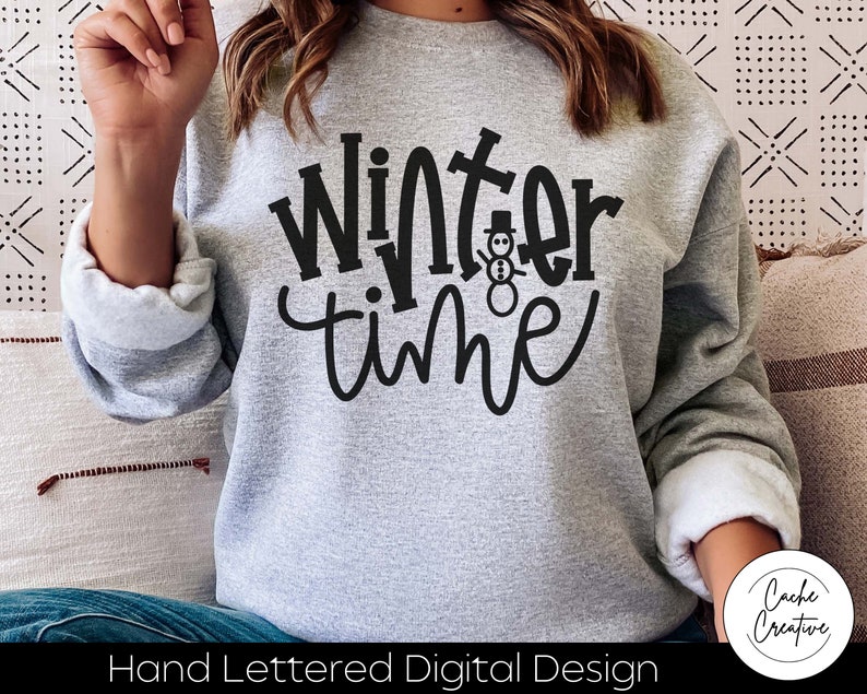 Winter Time SVG INSTANT DOWNLOAD Dxf Svg Eps Png Jpg Pdf - Etsy