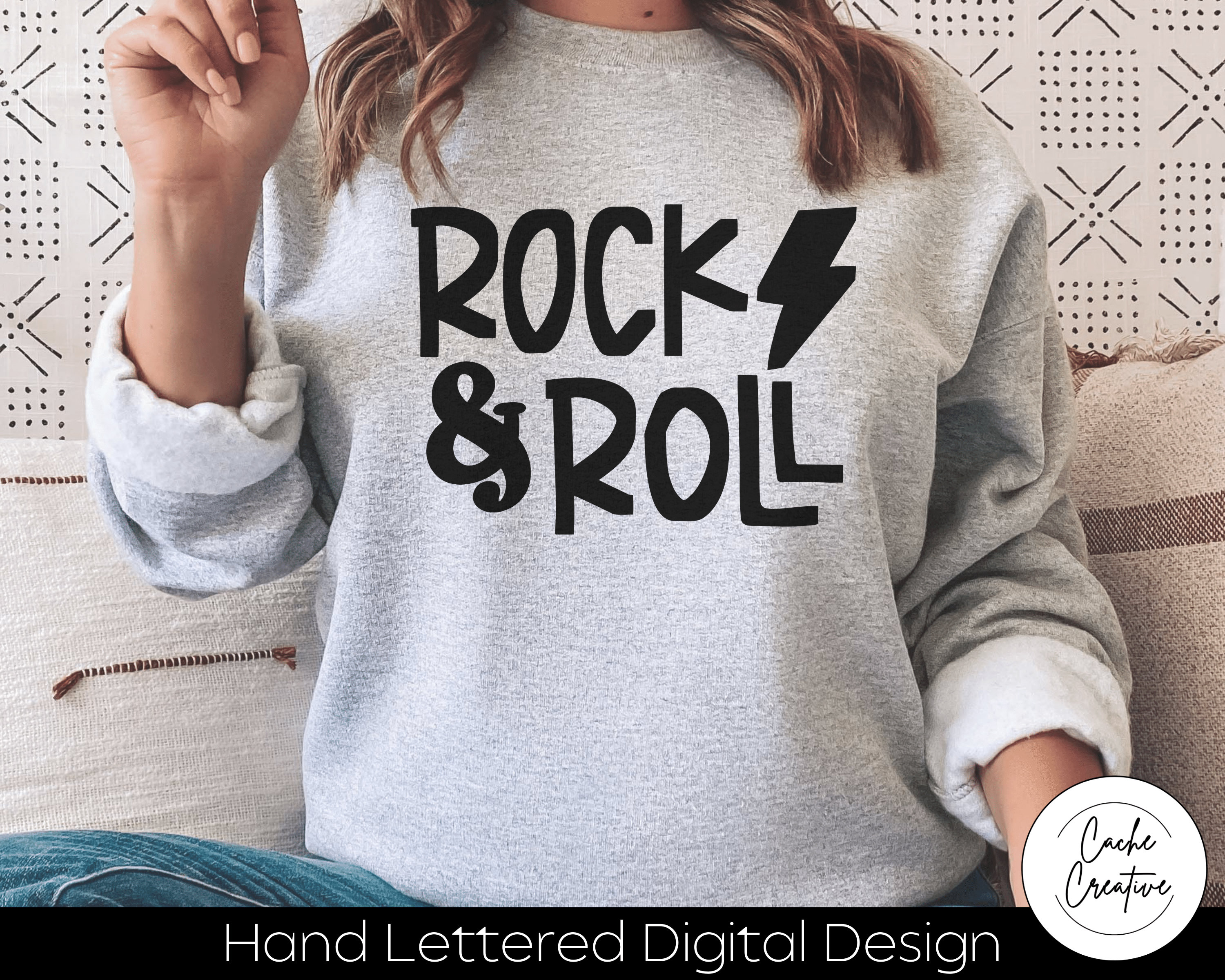 Rock & Roll SVG INSTANT DOWNLOAD Dxf Svg Eps Png Jpg Pdf - Etsy
