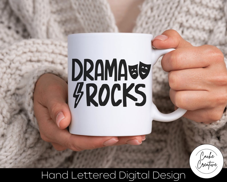 Drama Rocks SVG INSTANT Download Dxf Svg Eps Png Jpg Pdf - Etsy