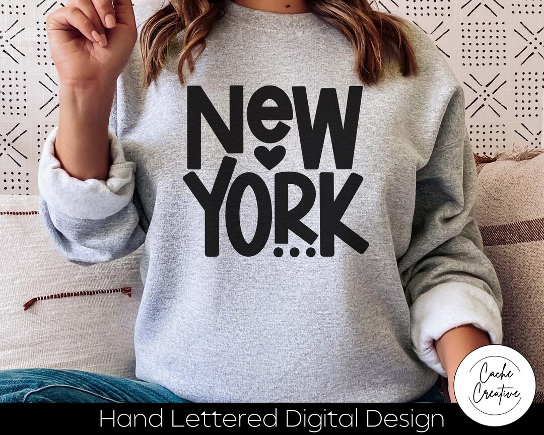 New York SVG: NYC Hand Lettered Design (digital Download) - Etsy