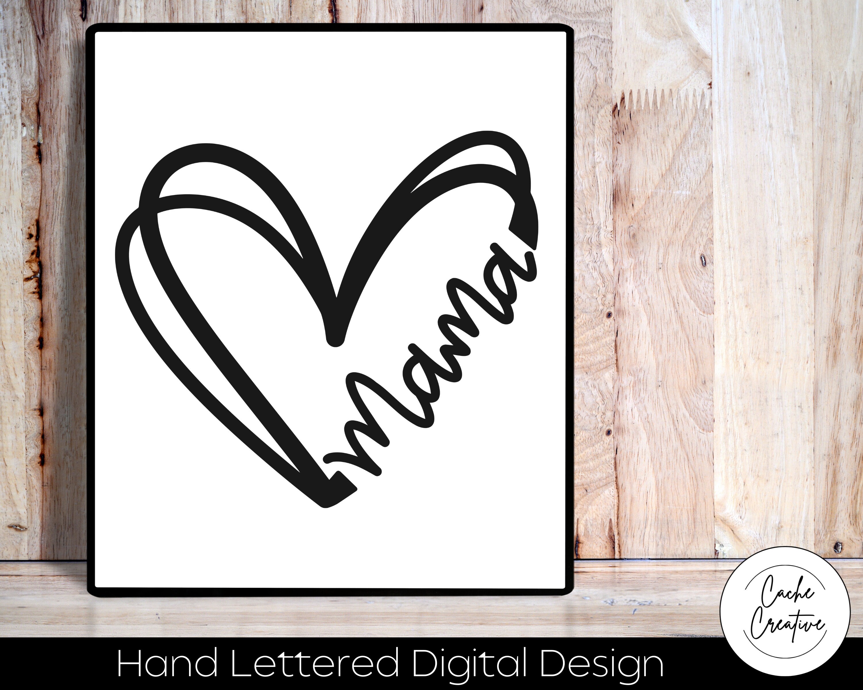 Mama Heart SVG INSTANT DOWNLOAD Dxf Svg Eps Png Jpg Pdf - Etsy