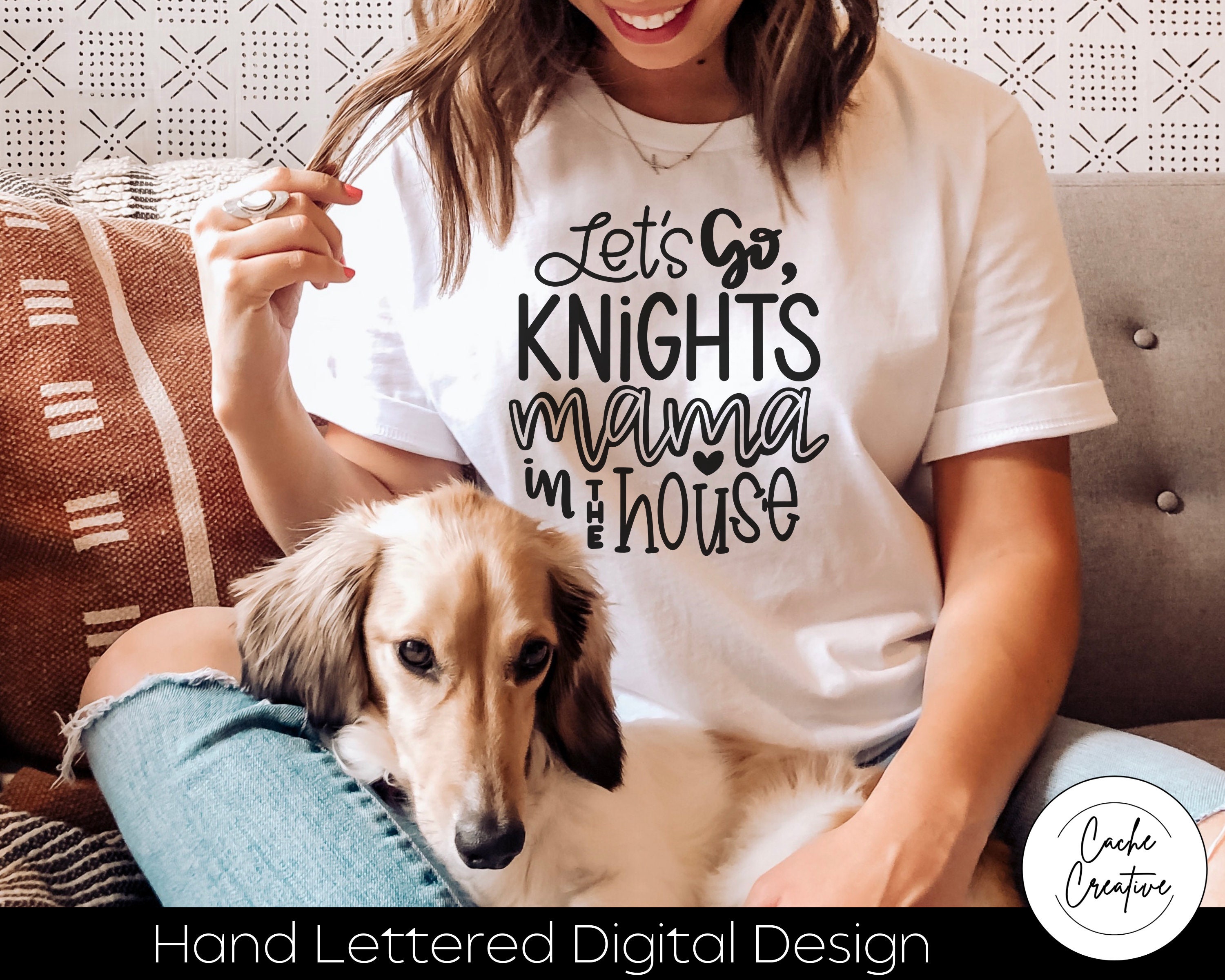 Let's Go Knights Mama SVG INSTANT DOWNLOAD Dxf Svg Eps - Etsy