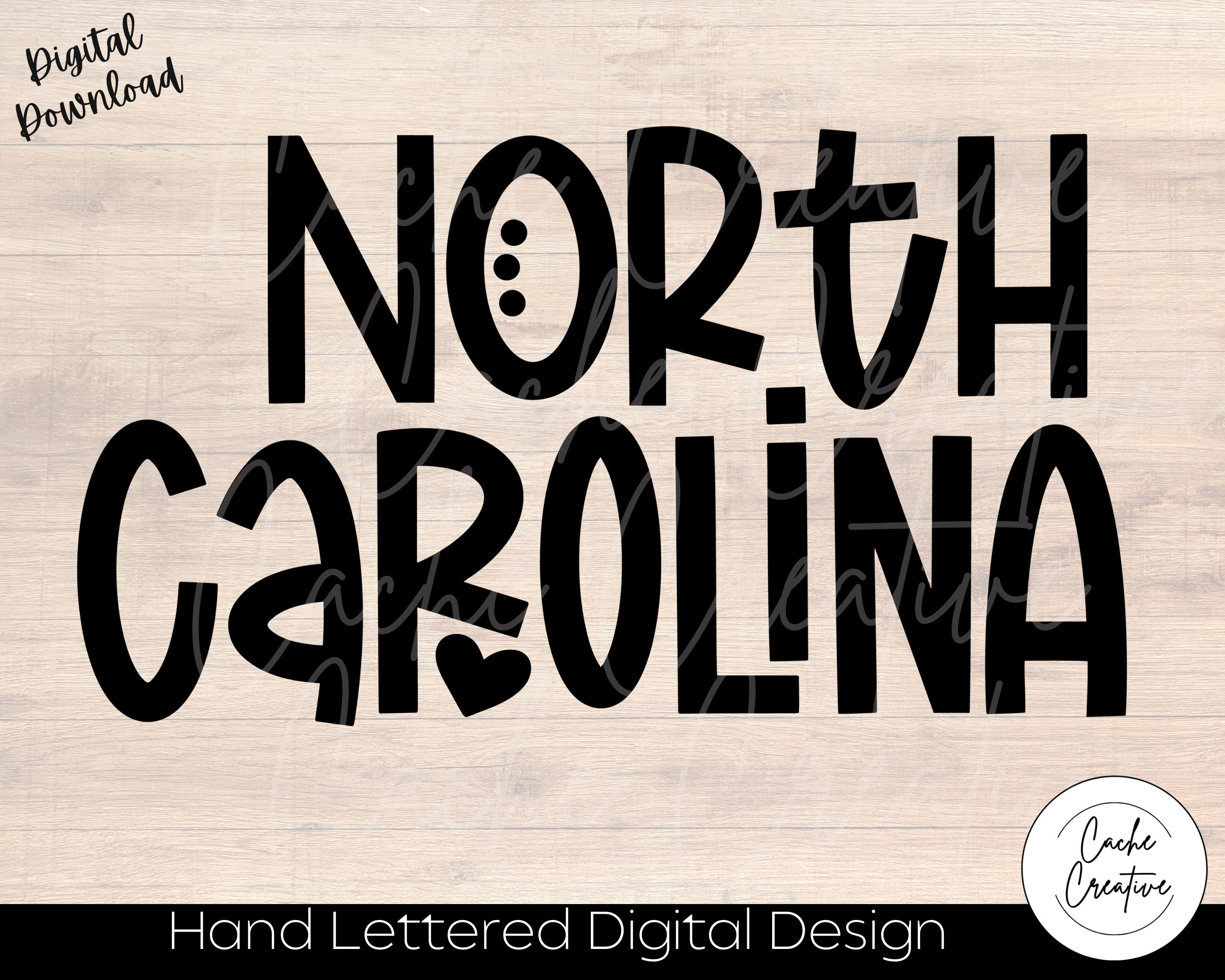 North Carolina NC State Svg INSTANT DOWNLOAD Dxf Svg Eps - Etsy