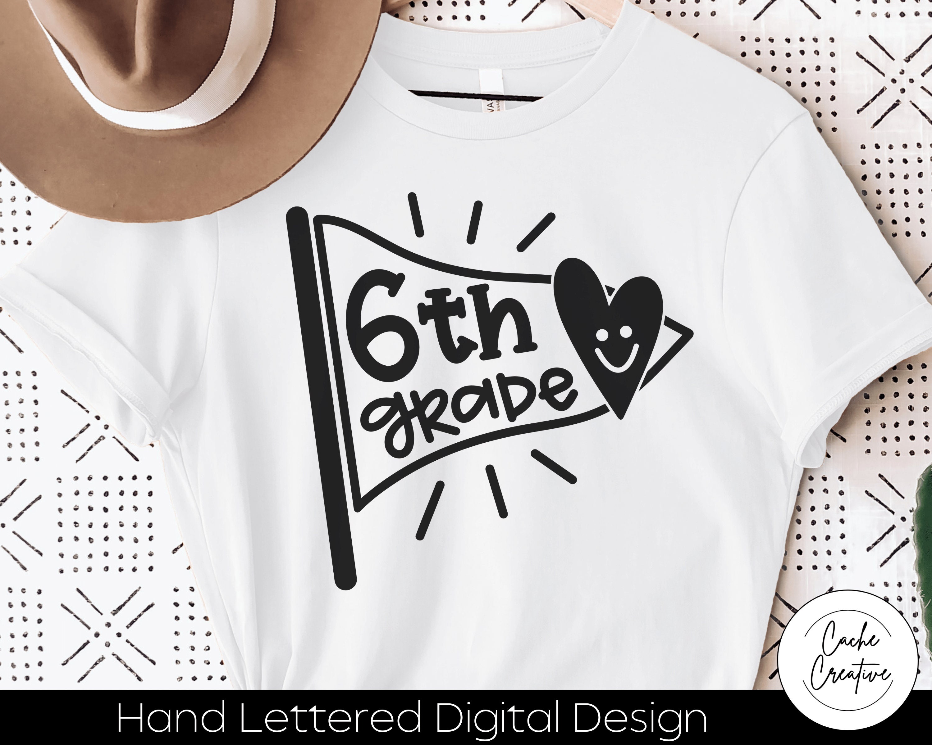 6th Grade SVG: Hand Lettered Cut File (digital Download) - Etsy