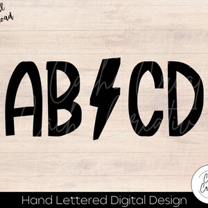 ABCD Rock SVG INSTANT Download Dxf, Svg, Eps, Png, Jpg, Pdf for Use ...