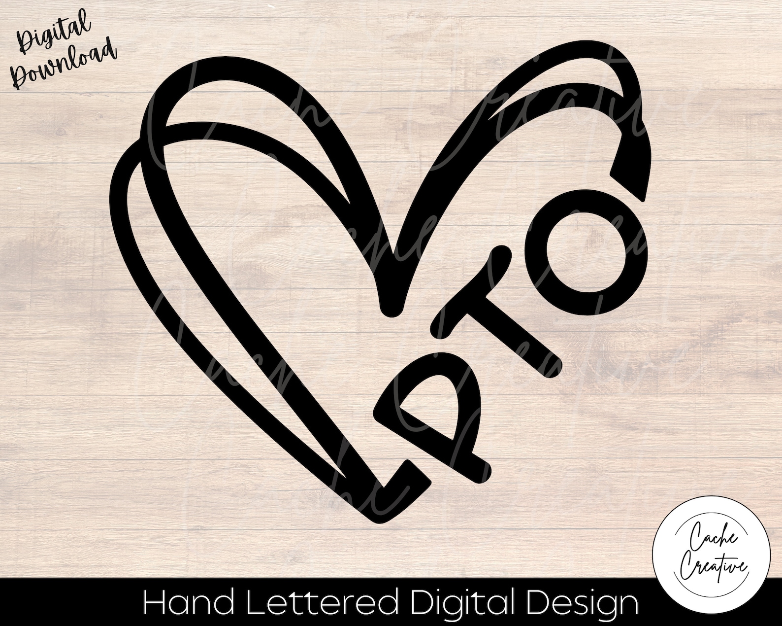 PTO Heart Svg INSTANT DOWNLOAD Dxf Svg Eps Png Jpg Pdf - Etsy