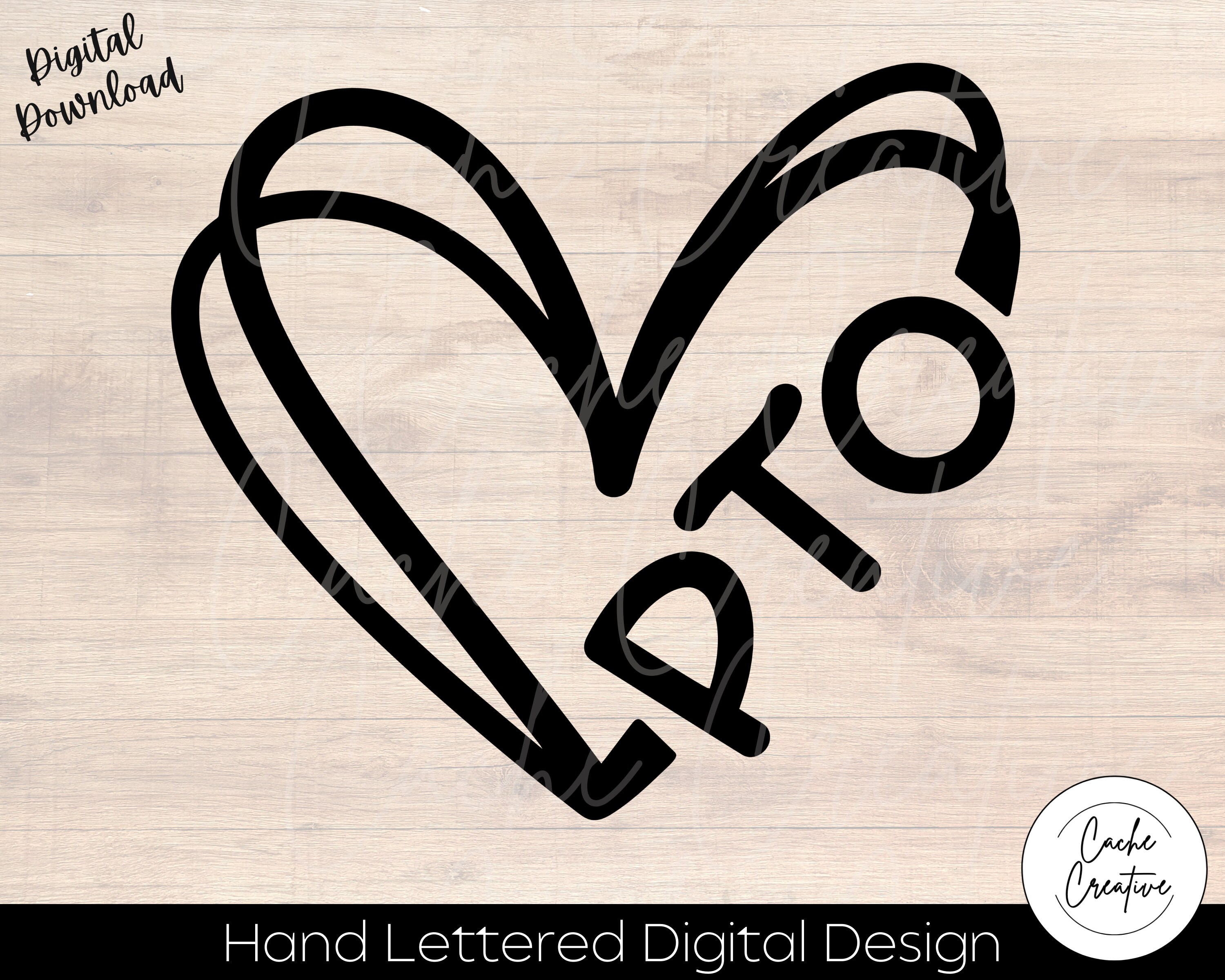 PTO Heart Svg INSTANT DOWNLOAD Dxf Svg Eps Png Jpg Pdf - Etsy