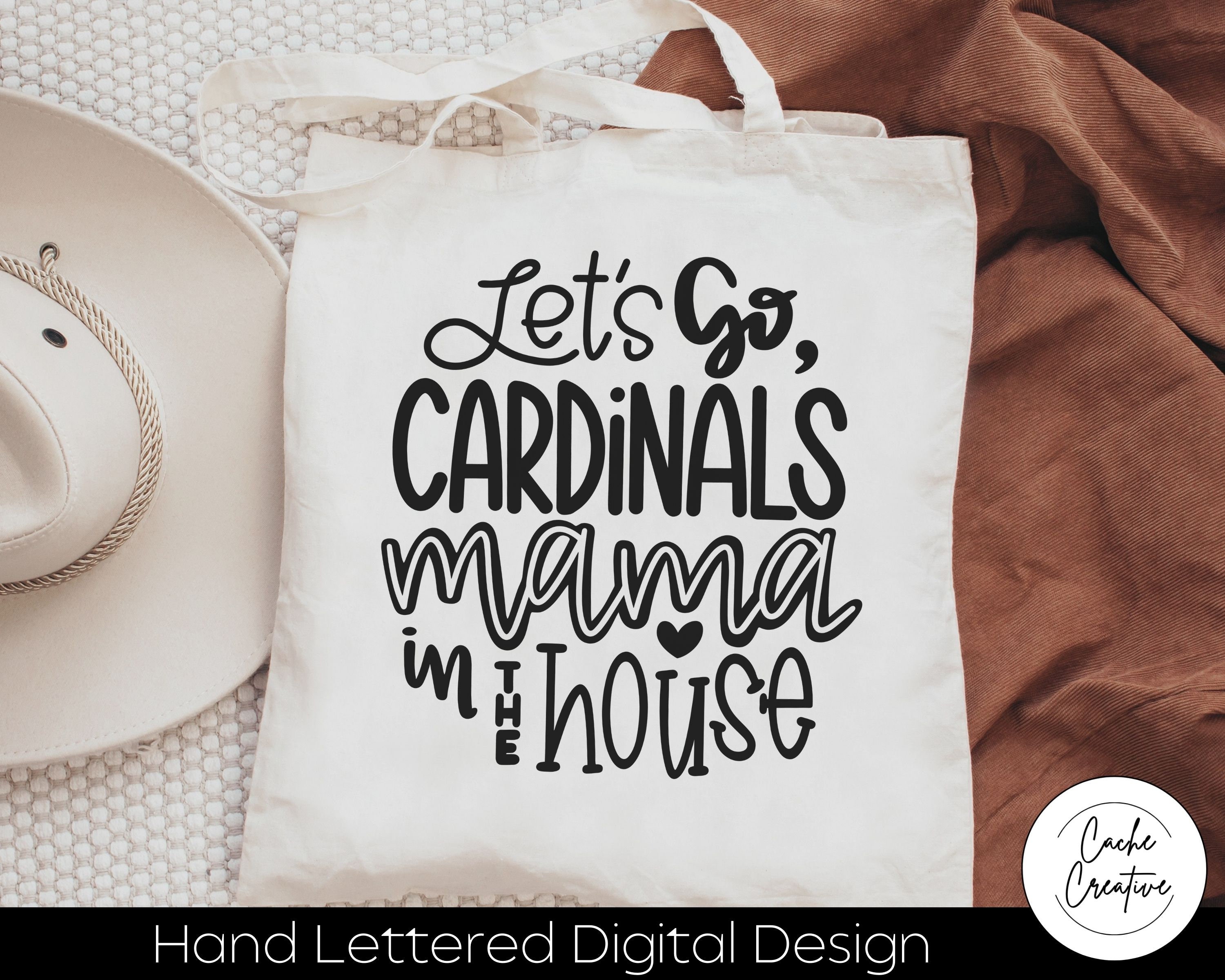 Let's Go Cardinals Mama SVG INSTANT DOWNLOAD Dxf Svg - Etsy