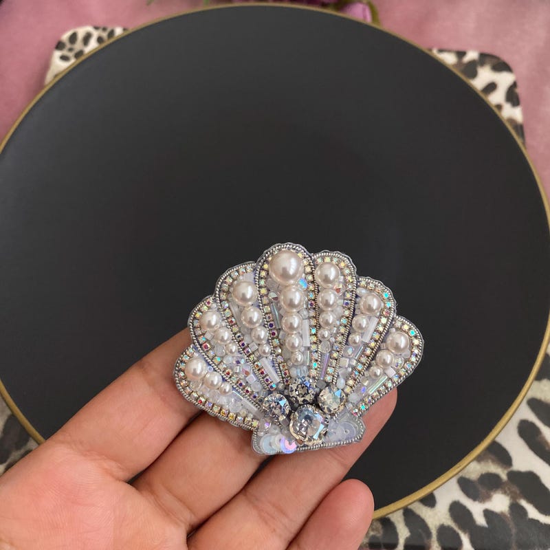 Seashell Brooch - Etsy