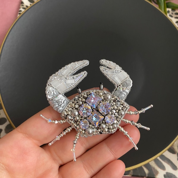 Crab Brooch - Etsy