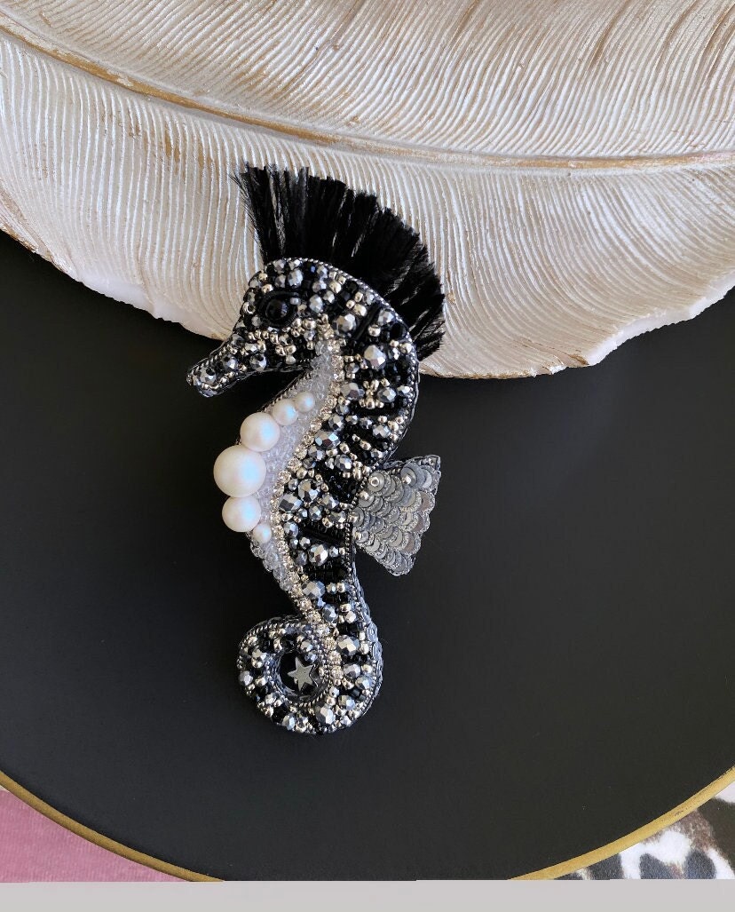 Zebra Seahorse Drawing