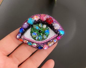 Evil Eye Brooch - Etsy