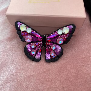 Handmade Butterfly Brooch , Pink Butterfly Pin , Monarch Butterfly ...