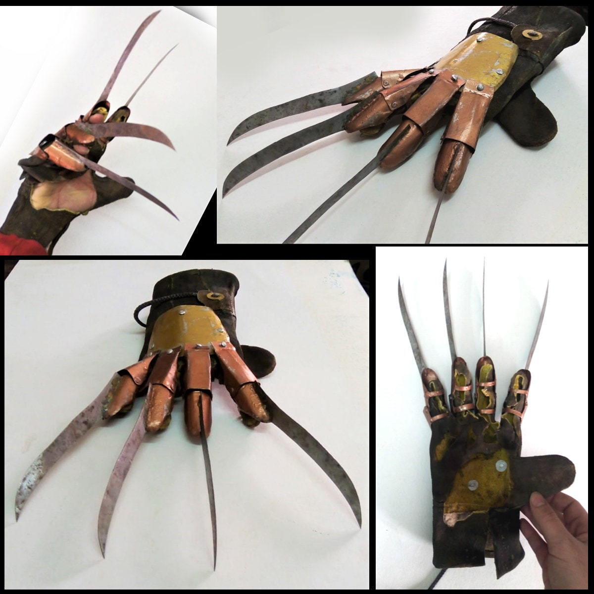 FREDDY KRUEGER Claw Real Metal GLOVE Collectible Prop A Nightmare on ...