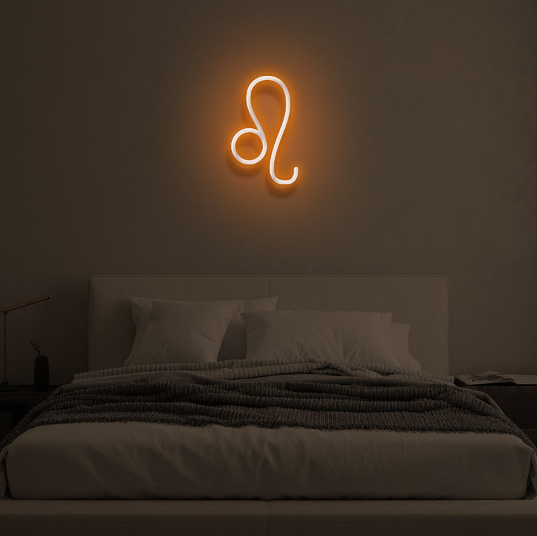 Leo Neon Sign, Astrology Horoscope Zodiac, Handmade Custom LED Neon ...