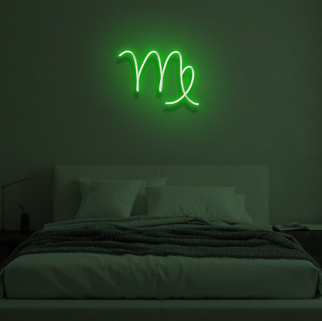 Virgo Neon Sign, Astrology Horoscope Zodiac, Handmade Custom LED Neon ...