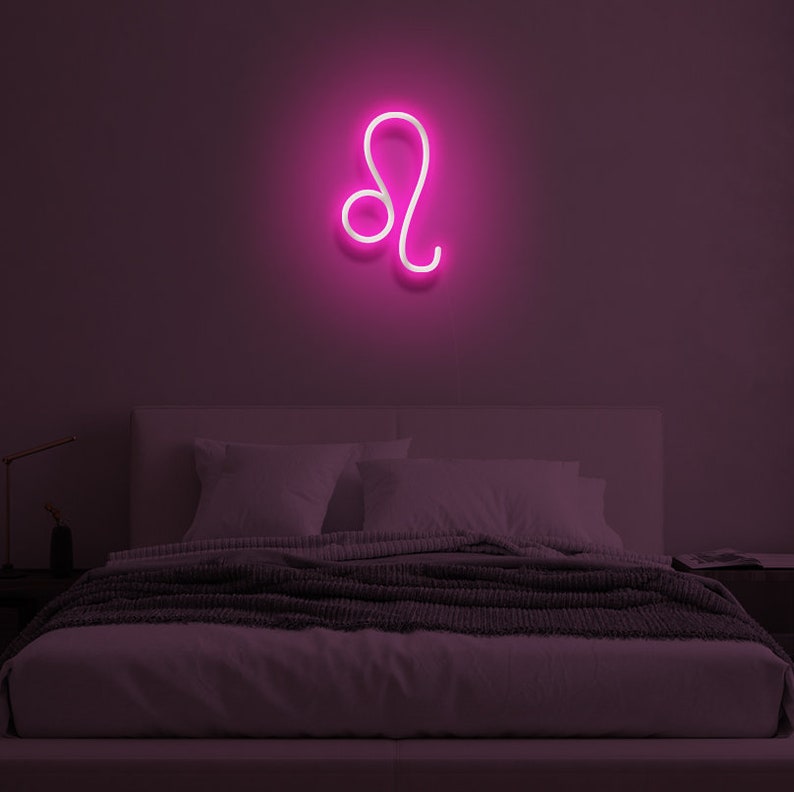 Leo Neon Sign, Astrology Horoscope Zodiac, Handmade Custom LED Neon ...