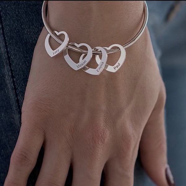 Personalized Bangle - Etsy