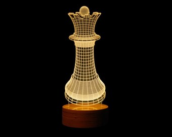 Chess Piece Lamp | Etsy