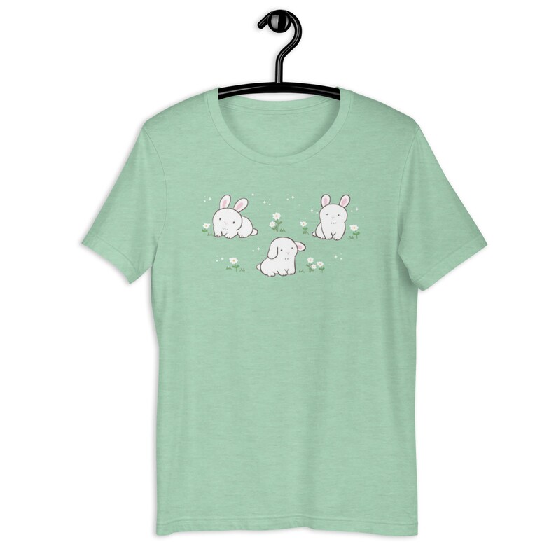 Kawaii Bunny Shirt Cute Rabbit Tshirt Gardening Top Harajuku - Etsy