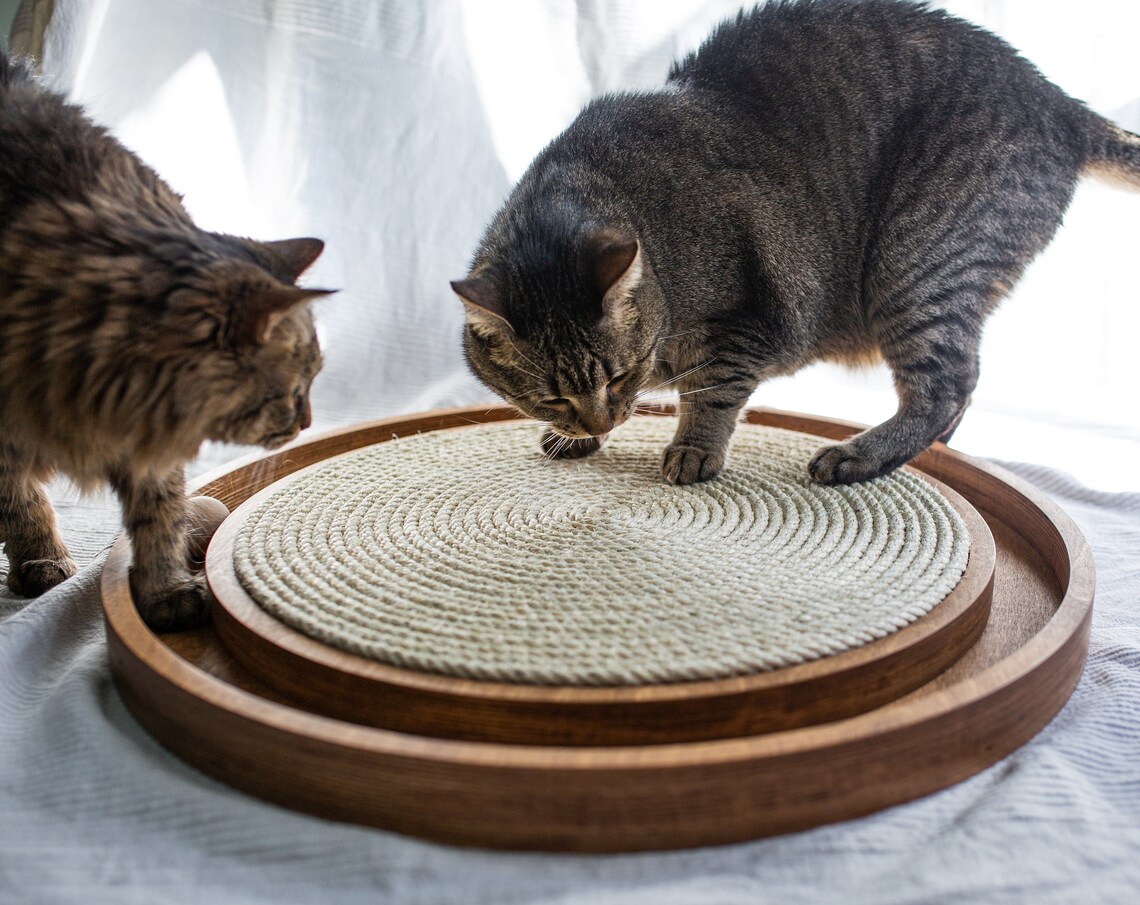 Cat Scratcher With Toy Best Scratcher Toy for Cat With Ball - Etsy