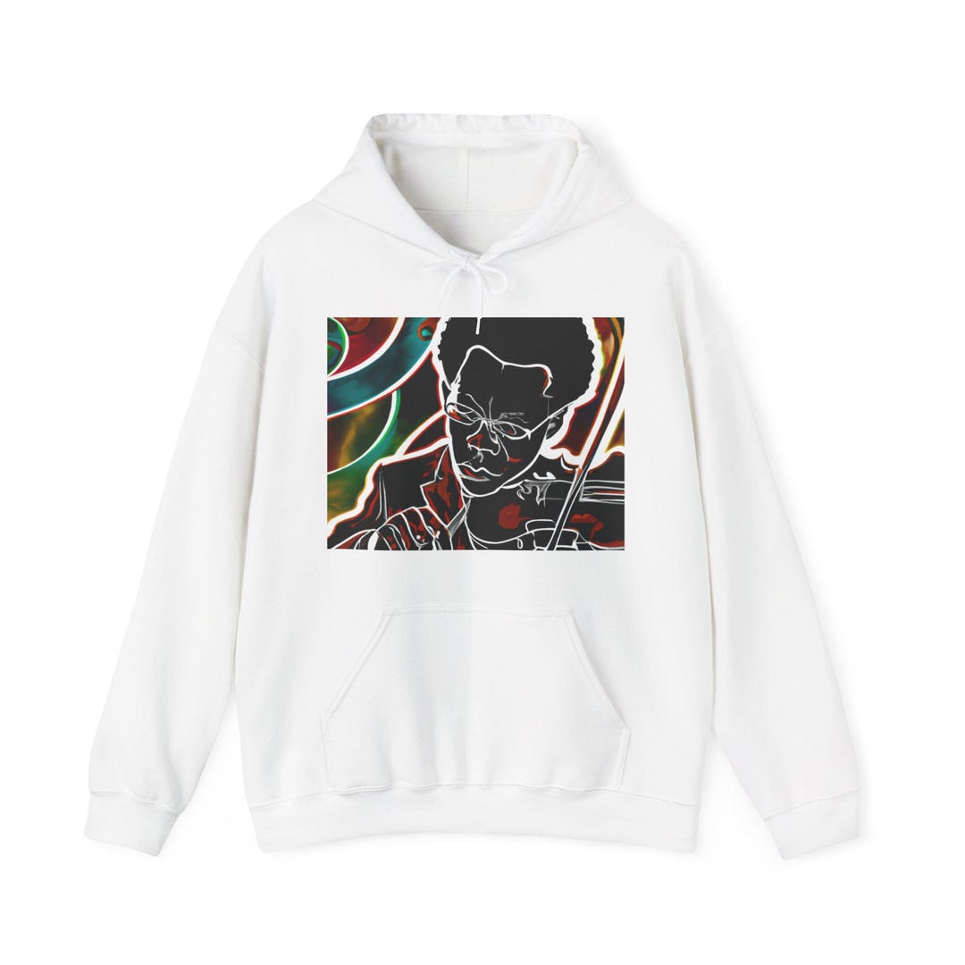 Black Violin Vibe Hoodie - Music Lover Gift, Unisex Hooded Sweatshirt ...