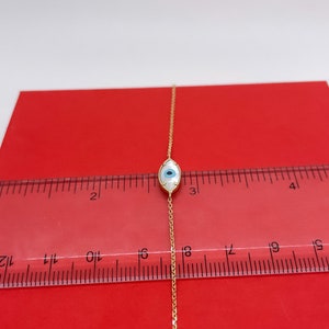 Evil Eye Bracelet , 14k Gold Evil Eye Charm Bracelet, Anti Jinx Charm ...