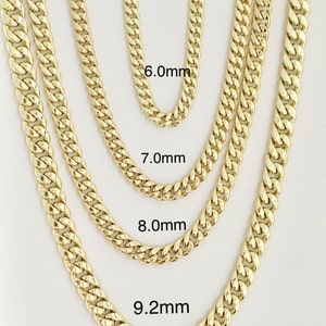 10K Gold Miami Cuban Chain | Miami Cuban Link Necklace | 10K Cuban ...