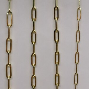 14k Yellow Gold Fancy Paperclip Chain Necklace | Italian Paperclips ...