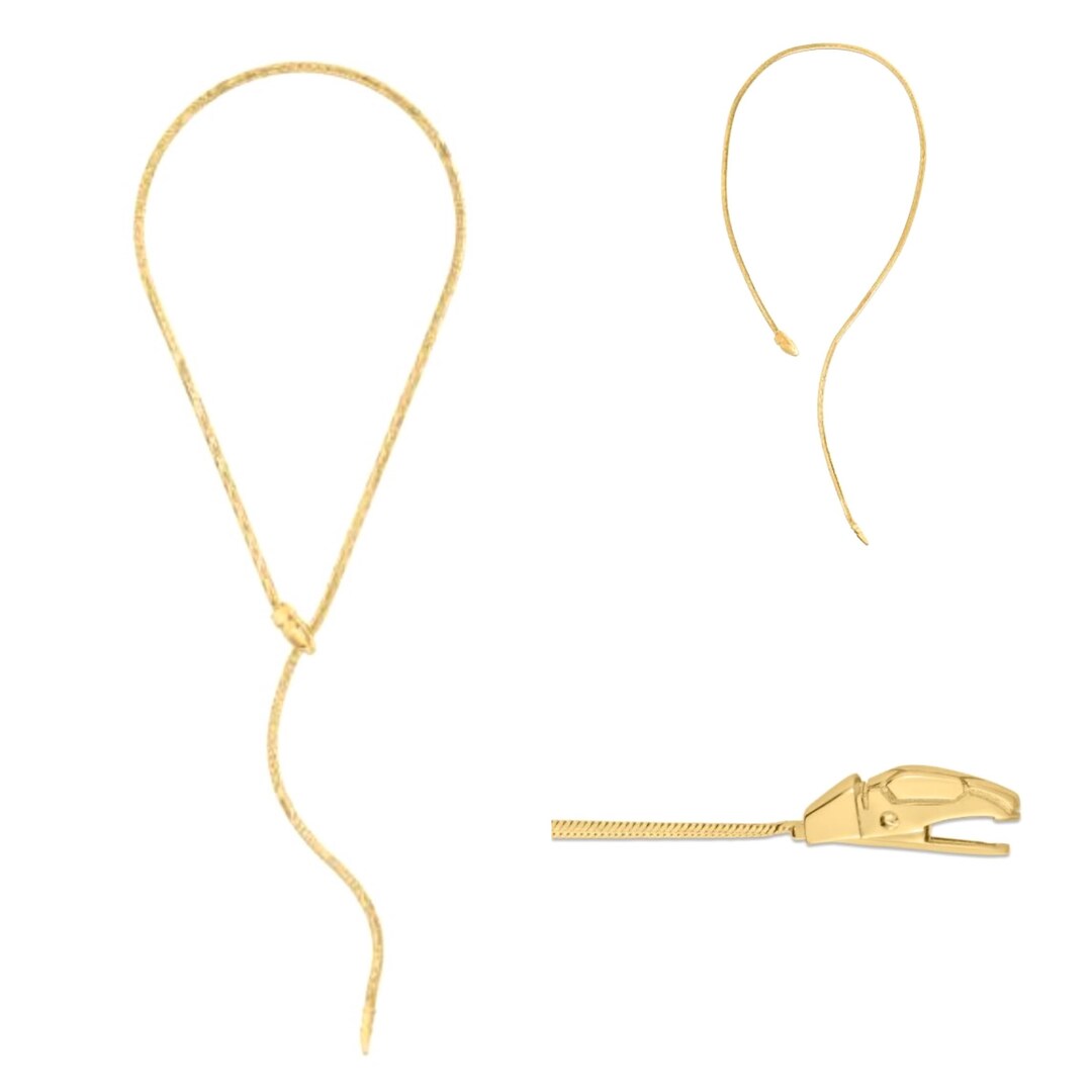 Herringbone 14k Gold Flat Snake Chain Necklaceserpent Link - Etsy