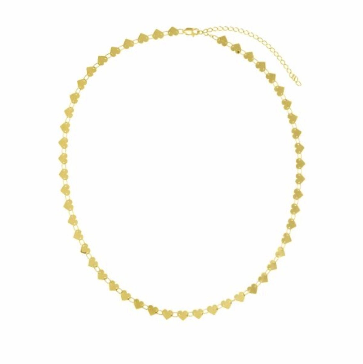 Real Gold Mirror Chain Necklace 14k Gold Heart Mirror Chain - Etsy