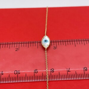 Evil Eye Bracelet , 14k Gold Evil Eye Charm Bracelet, Anti Jinx Charm ...