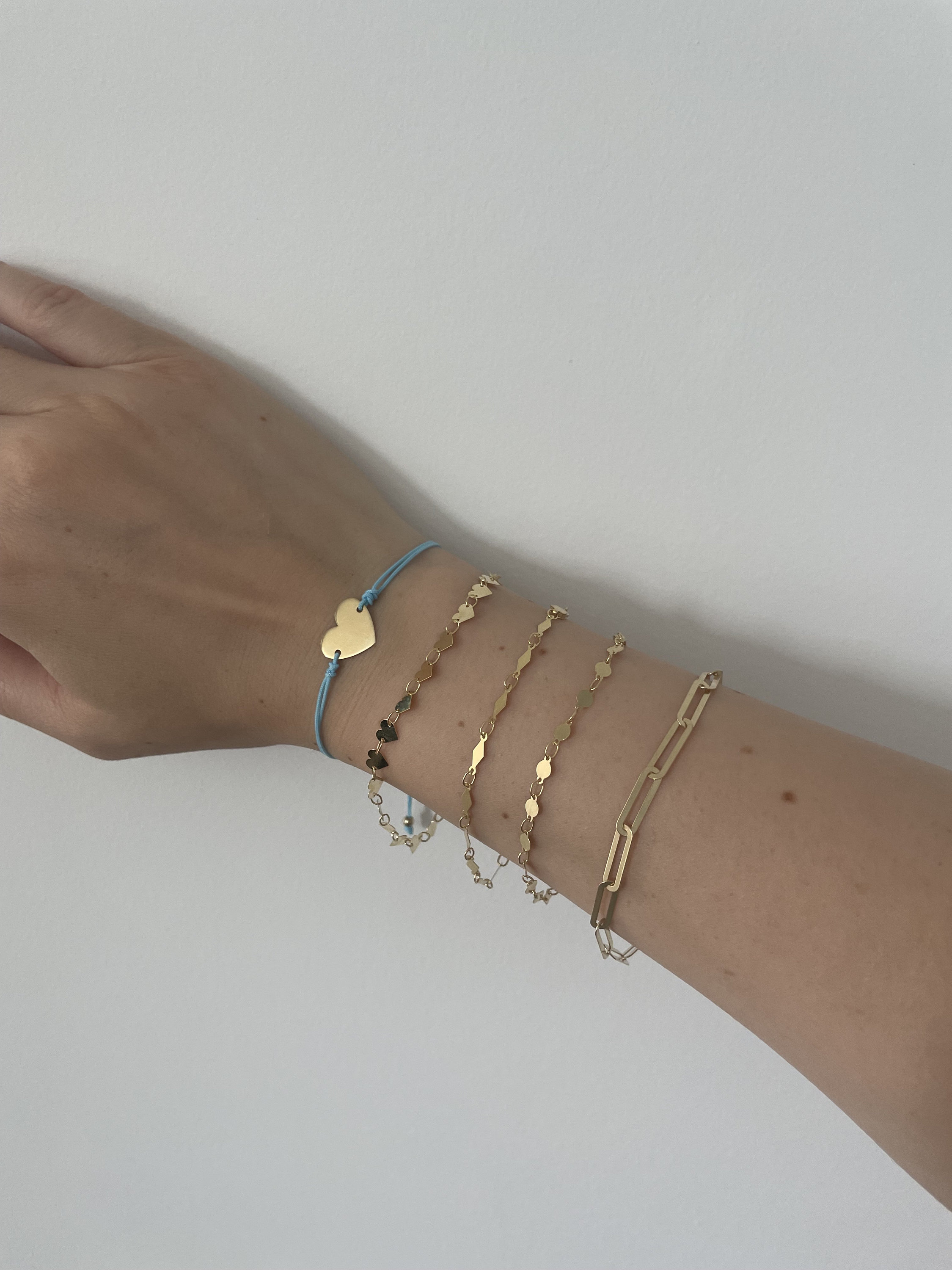 Real Gold Mirror Chain Necklace 14k Gold Heart Mirror Chain - Etsy