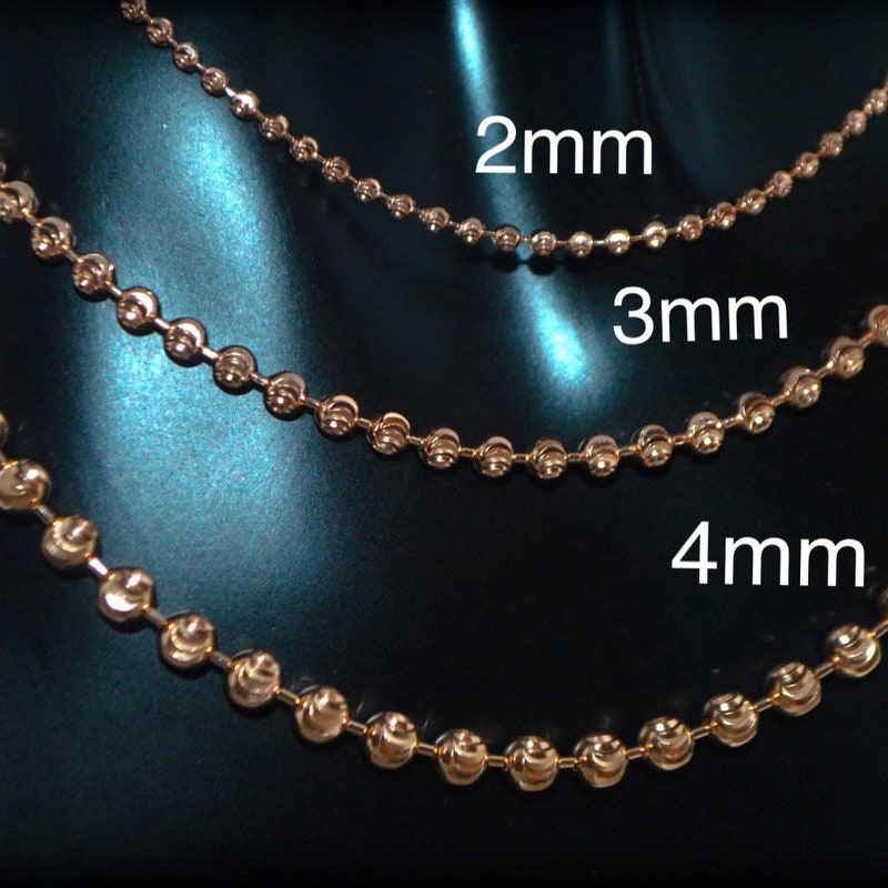 Faceted Ball Chain - Etsy