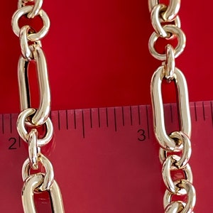 14k Yellow Gold Paperclip Chain Necklace | Paper Clip Necklace Gold ...